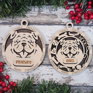 Brahma Bully - Natural Custom Dog Breed Christmas Ornament - Adorable ...