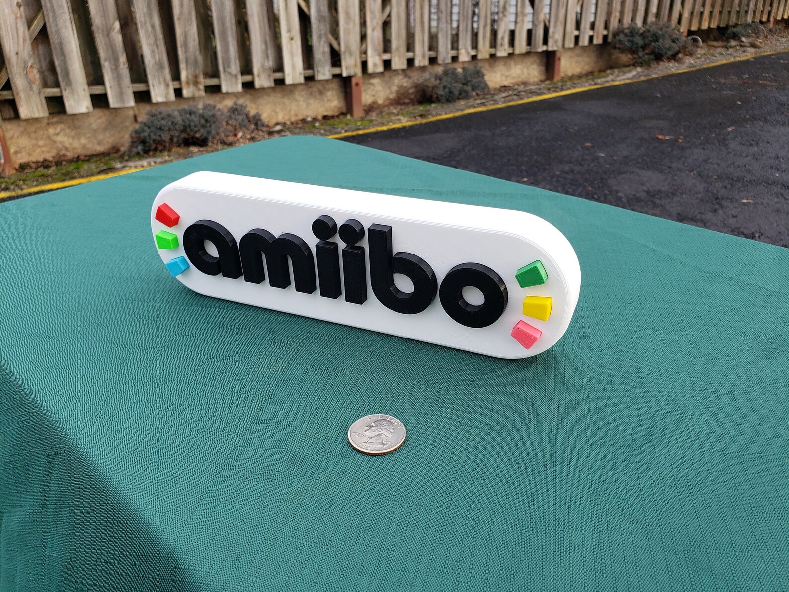 3D Printed Decorative Amiibo Logo | Etsy