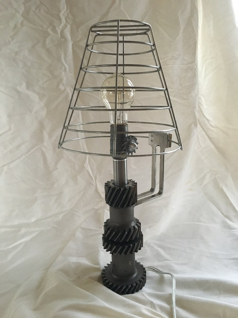 Handcrafted Repurposed Industrial Gear Lamp - Etsy