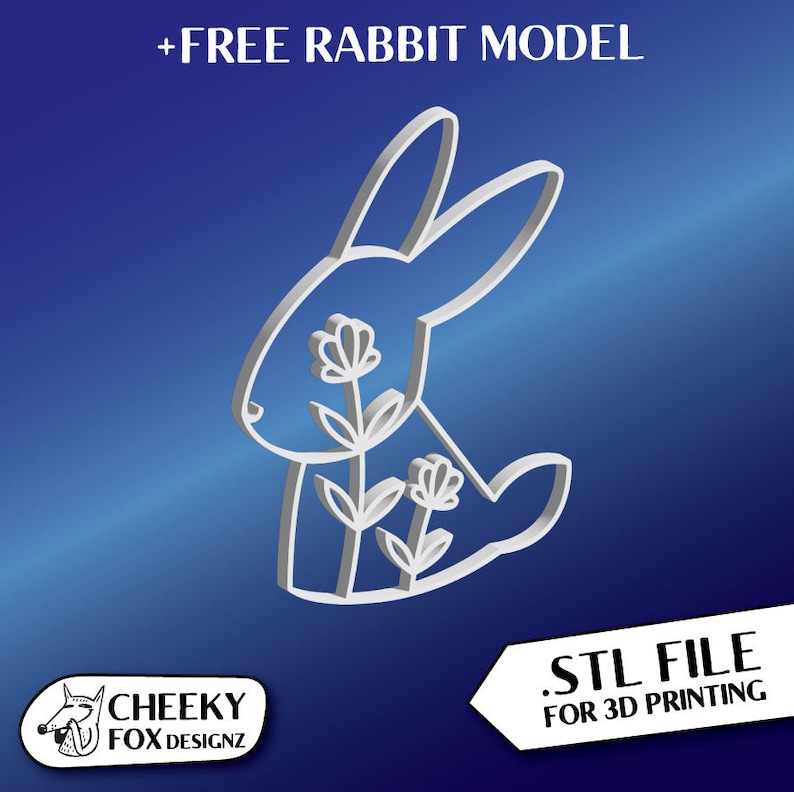 Rabbit Wreath 3D Stl Files Stl File for 3D Printing, GX AND Svg Digital ...