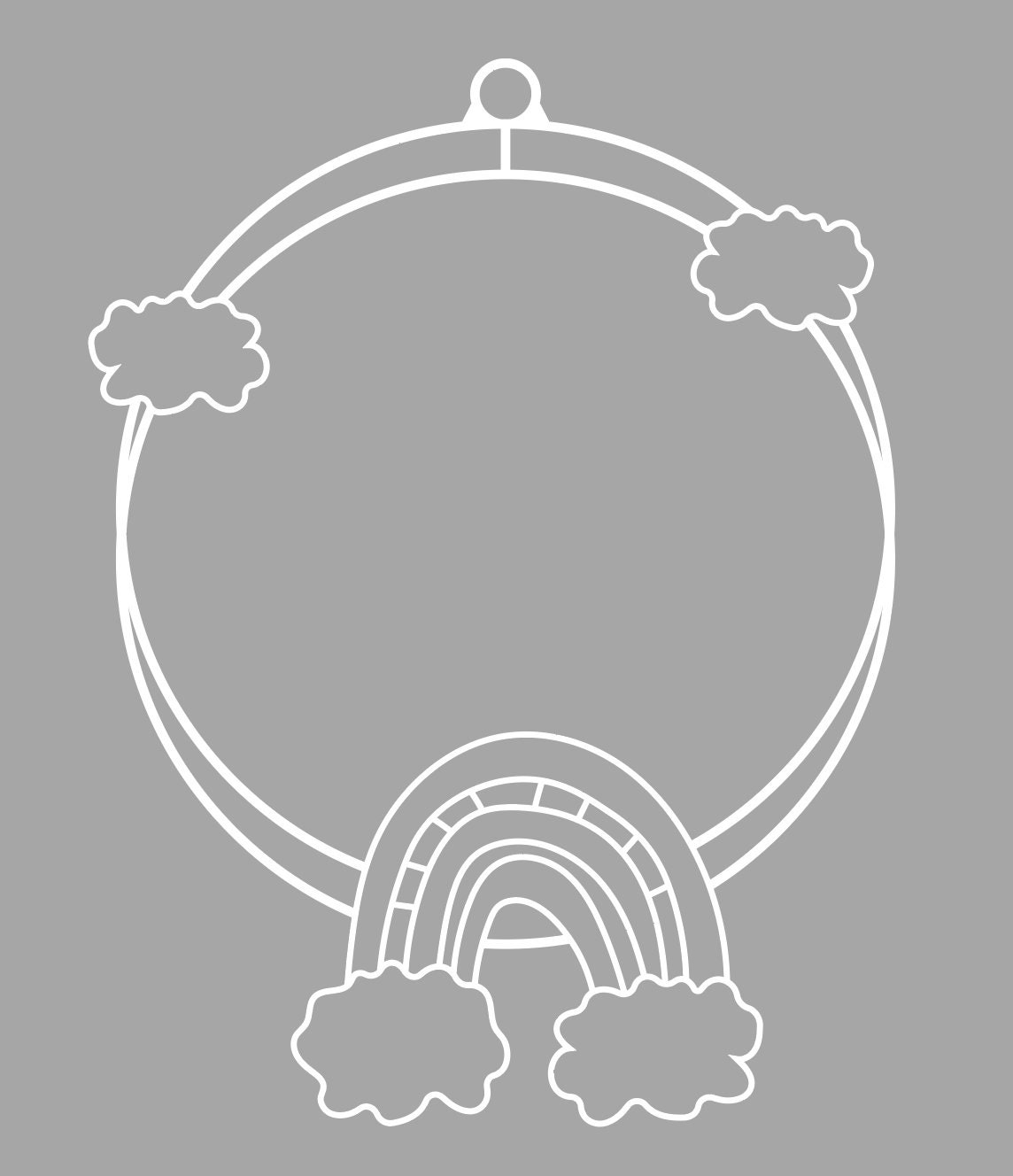 Rainbow Wreath 3D Stl Files Stl File for 3D Printing, GX AND Svg ...