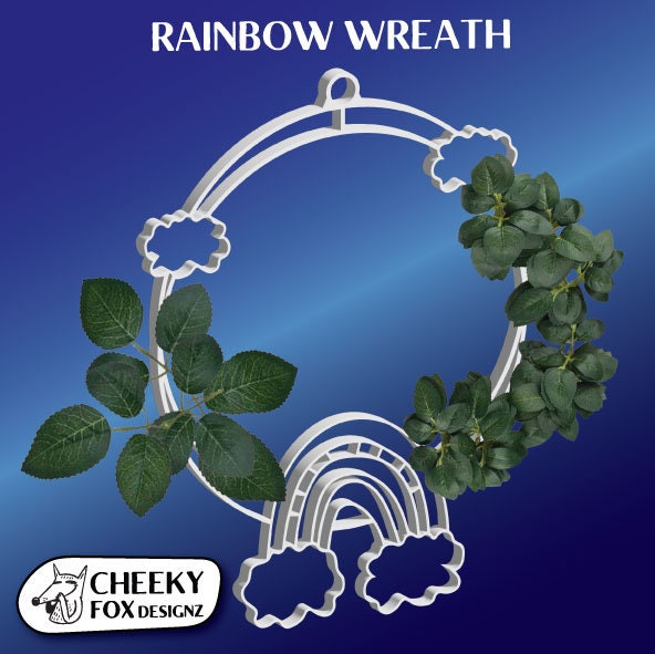 Rainbow Wreath 3D Stl Files Stl File for 3D Printing, GX AND Svg ...