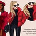 Girls in Red 2 Watercolor, Printable, Fashion Illustration, Instant ...