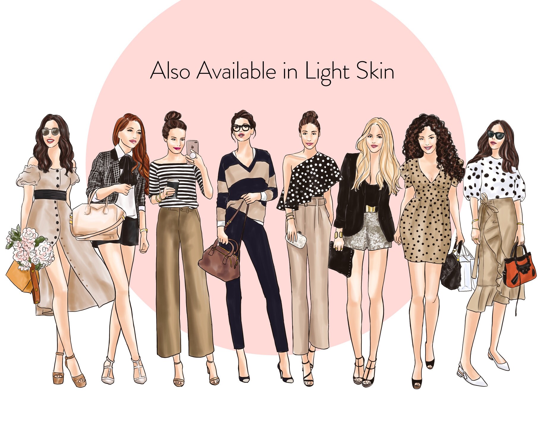 Black Girl Clipart Planner Dolls Png Fashion Girls 27 - Etsy