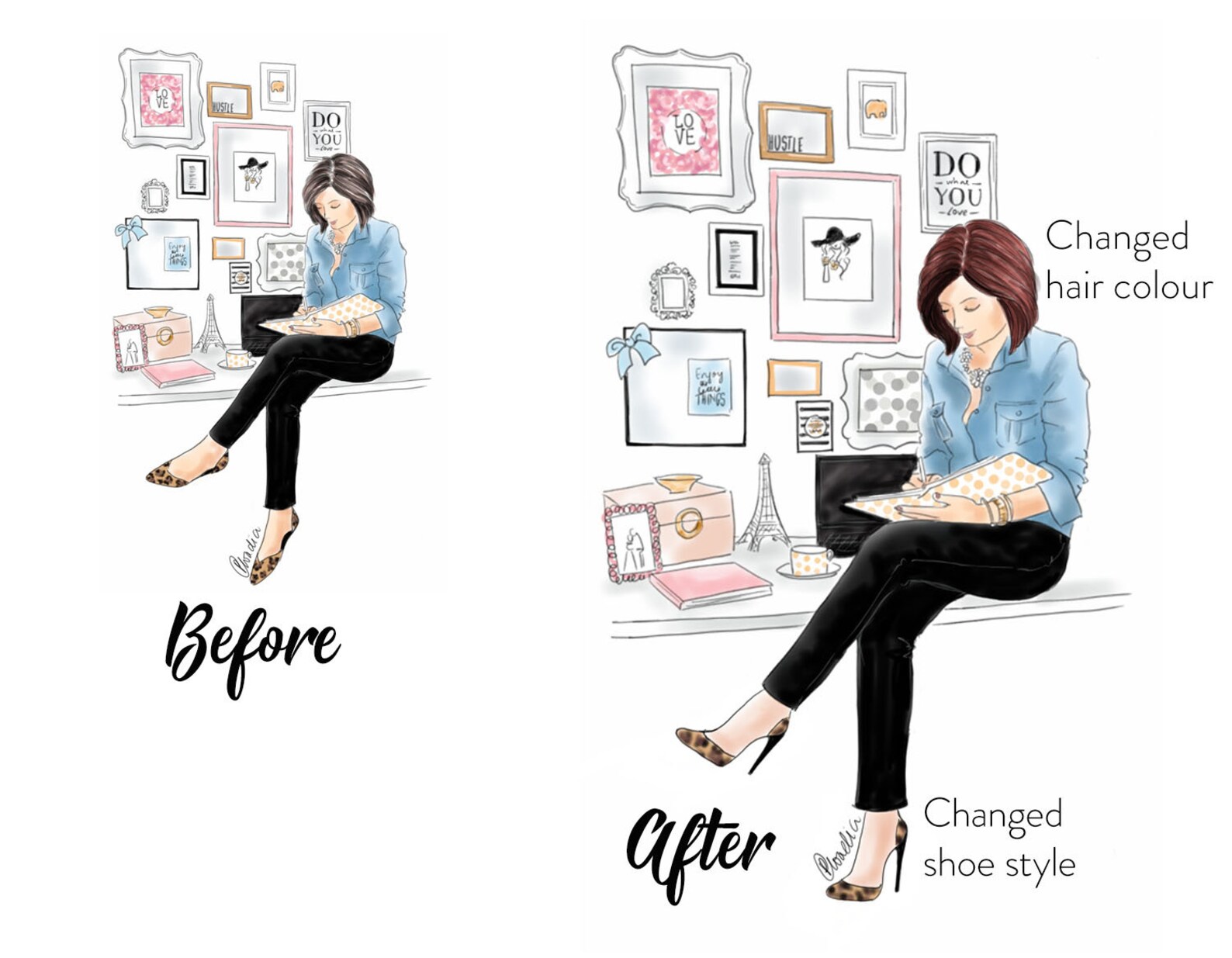 Customize an Illustration Fashion Illustration PNG - Etsy