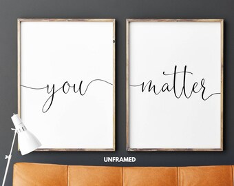 You Matter Wall Hanging - Etsy