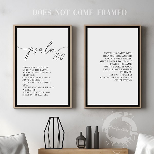 Psalm 100 - Etsy