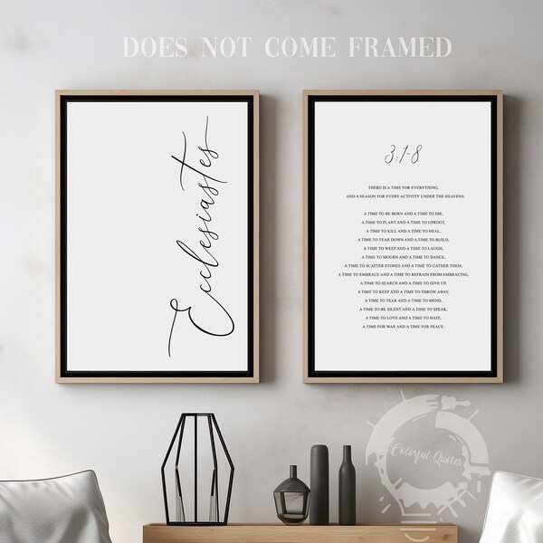 Ecclesiastes Art - Etsy