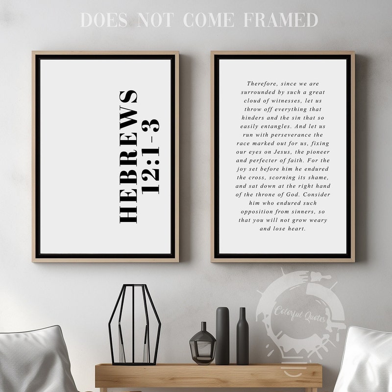 Hebrews 12 1 - Etsy