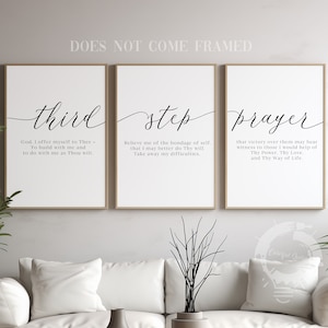 Third Step Prayer, Alcoholics, Anonymous Christian Wall Art Poster ...