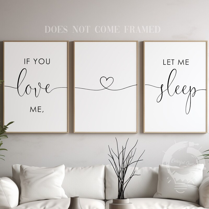 If You Love Me Let Me Sleep Sign - Etsy