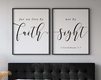 We Live by Faith Art - Etsy
