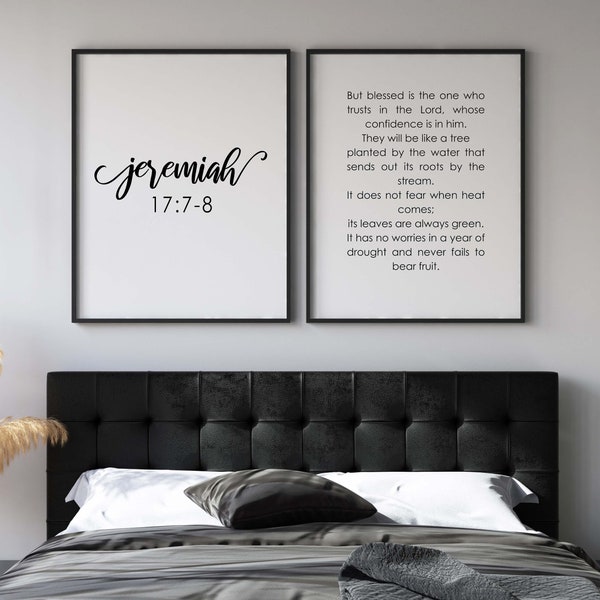 Jeremiah Bible Verse - Etsy