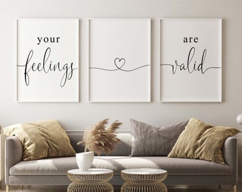 Feelings Are Valid Poster - Etsy