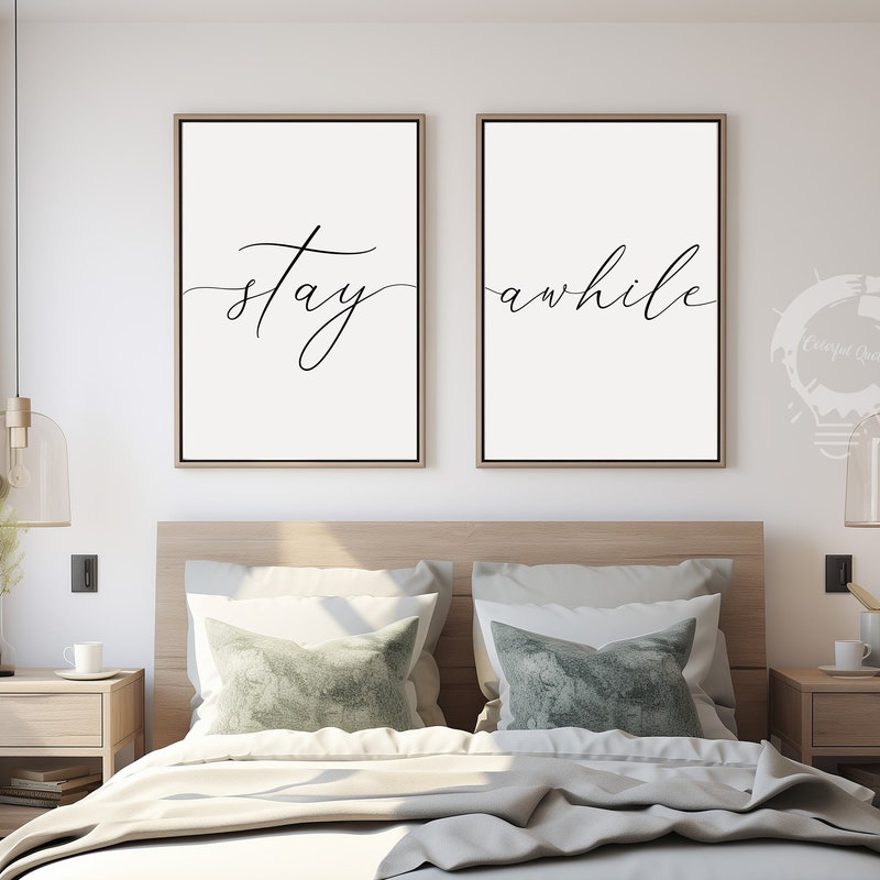Stay Awhile Poster - Etsy