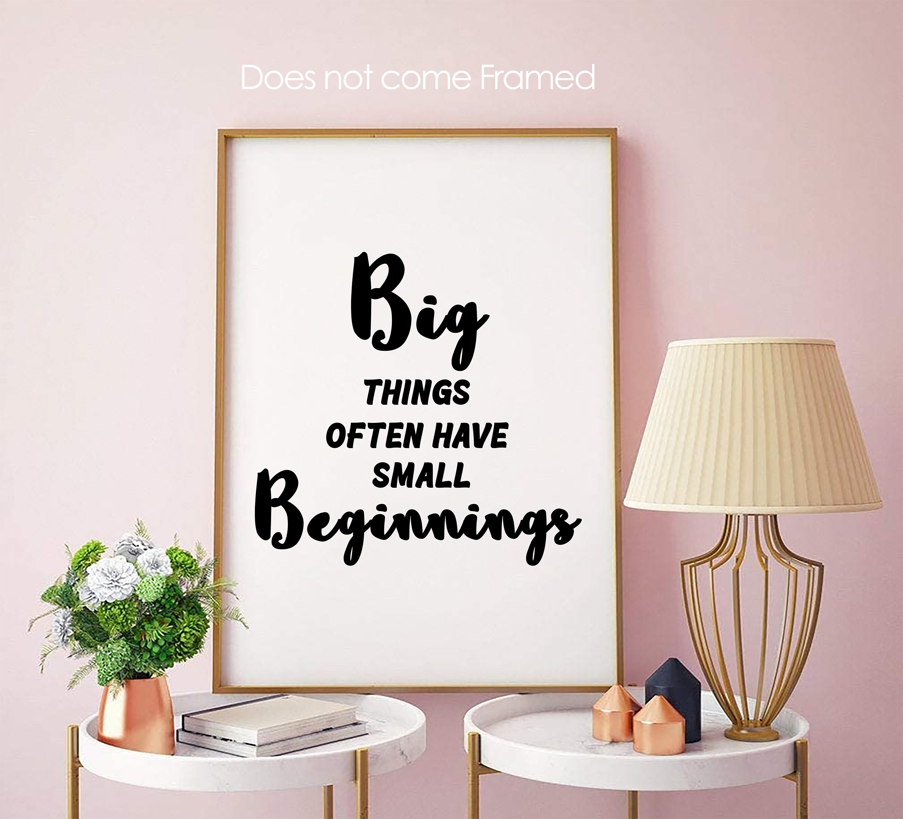 Big Things Often Have Small Beginnings Quote Poster Print - Etsy