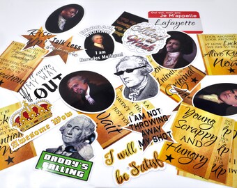 Hamilton Vinyl Stickers - Etsy
