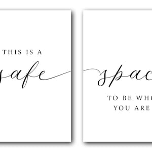 This is a Safe Space to Be Who You Are, Motivational/inspirational ...