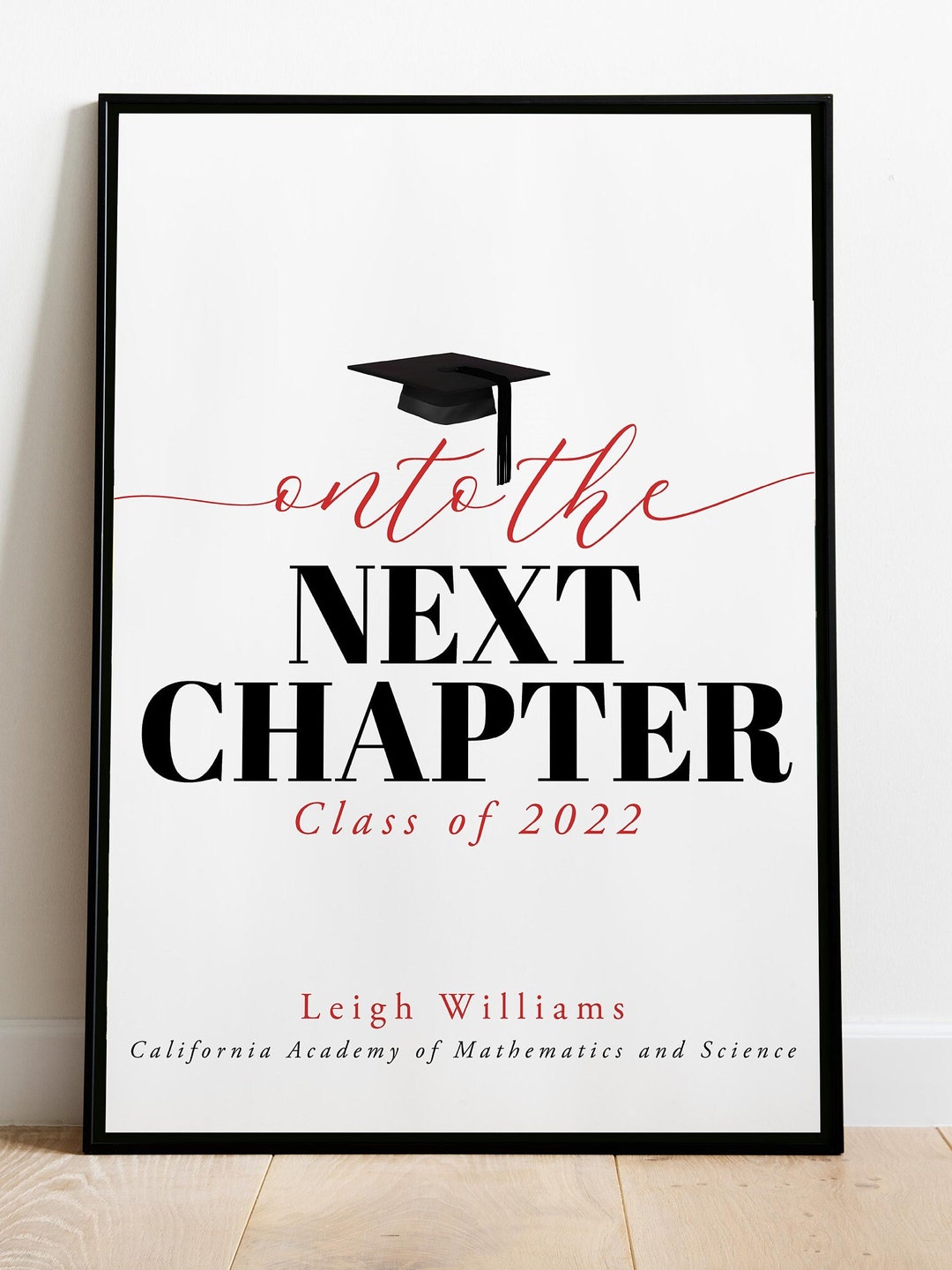 On to the Next Chapter, Graduation Gifts, Personalized, Customized Text ...