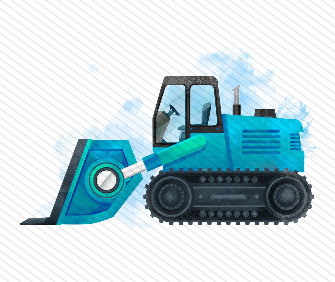 Bulldozer Wall Decor Plane Poster Construction Print - Etsy