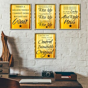 Hamilton the Musical Poster Set, Hamilton Quotes, Hamilton Gift, Set of ...