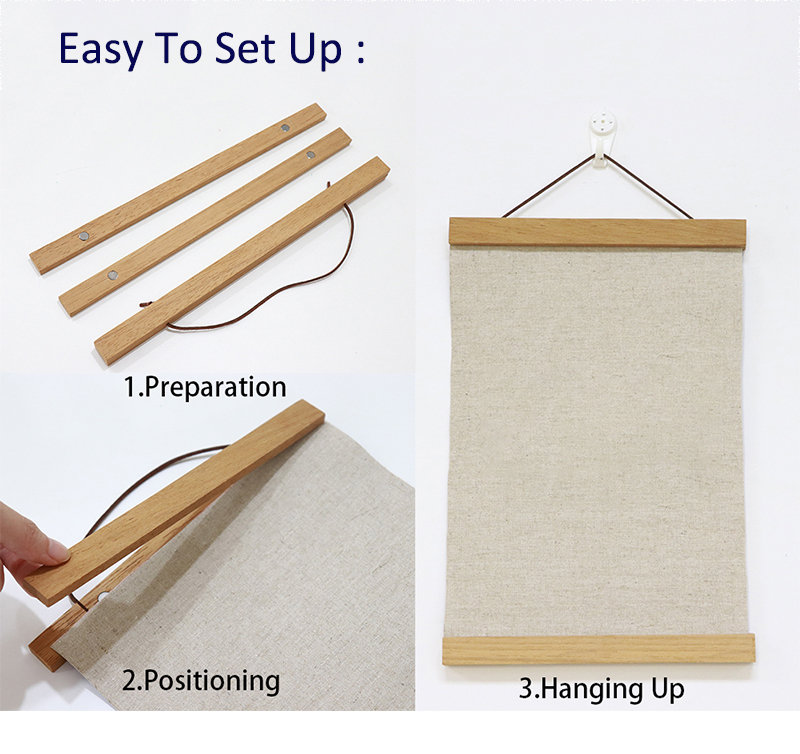 Wooden Magnetic Poster Hanger Frames Multiple Sizes Multiple | Etsy