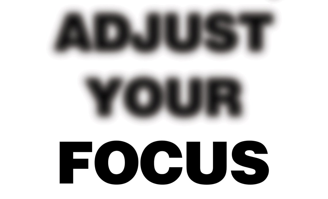 Adjust Your Focus, Motivational Quote Poster Prints, Minimalist Wall ...