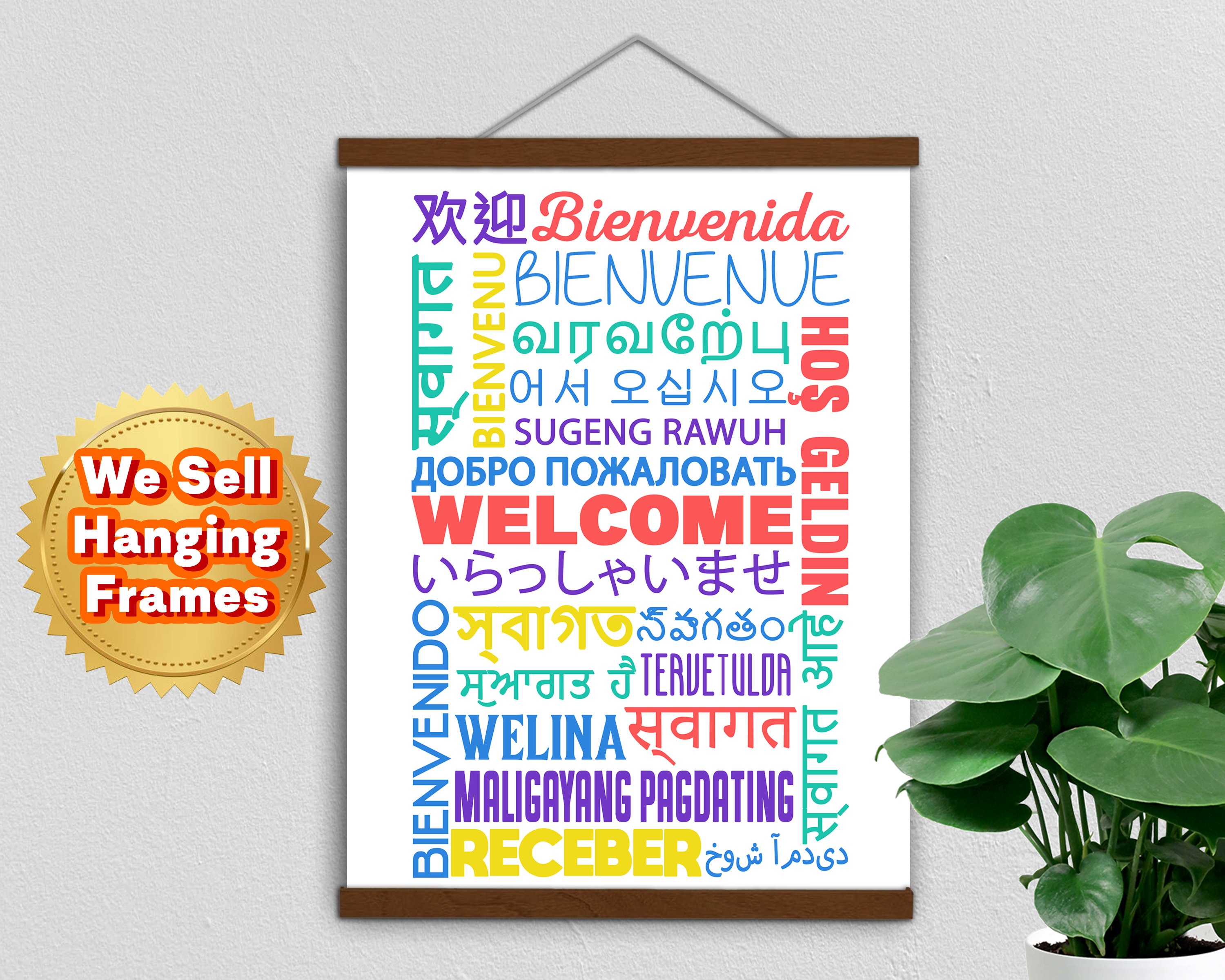 WELCOME in Different Languages Poster Home Decor Classroom - Etsy Australia