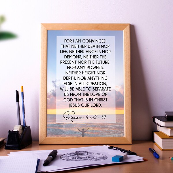 Romans 8 38 39 - Etsy