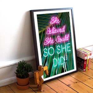 She Believed She Could, so She Did, Feminism, Woman Empowerment, Banana ...