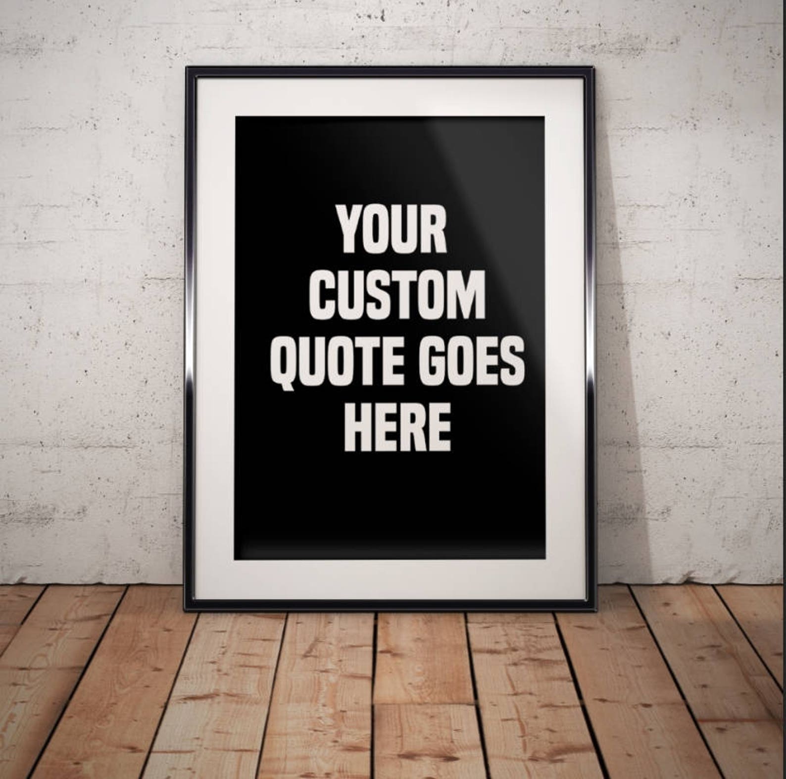 Custom Quote Poster Print | Etsy