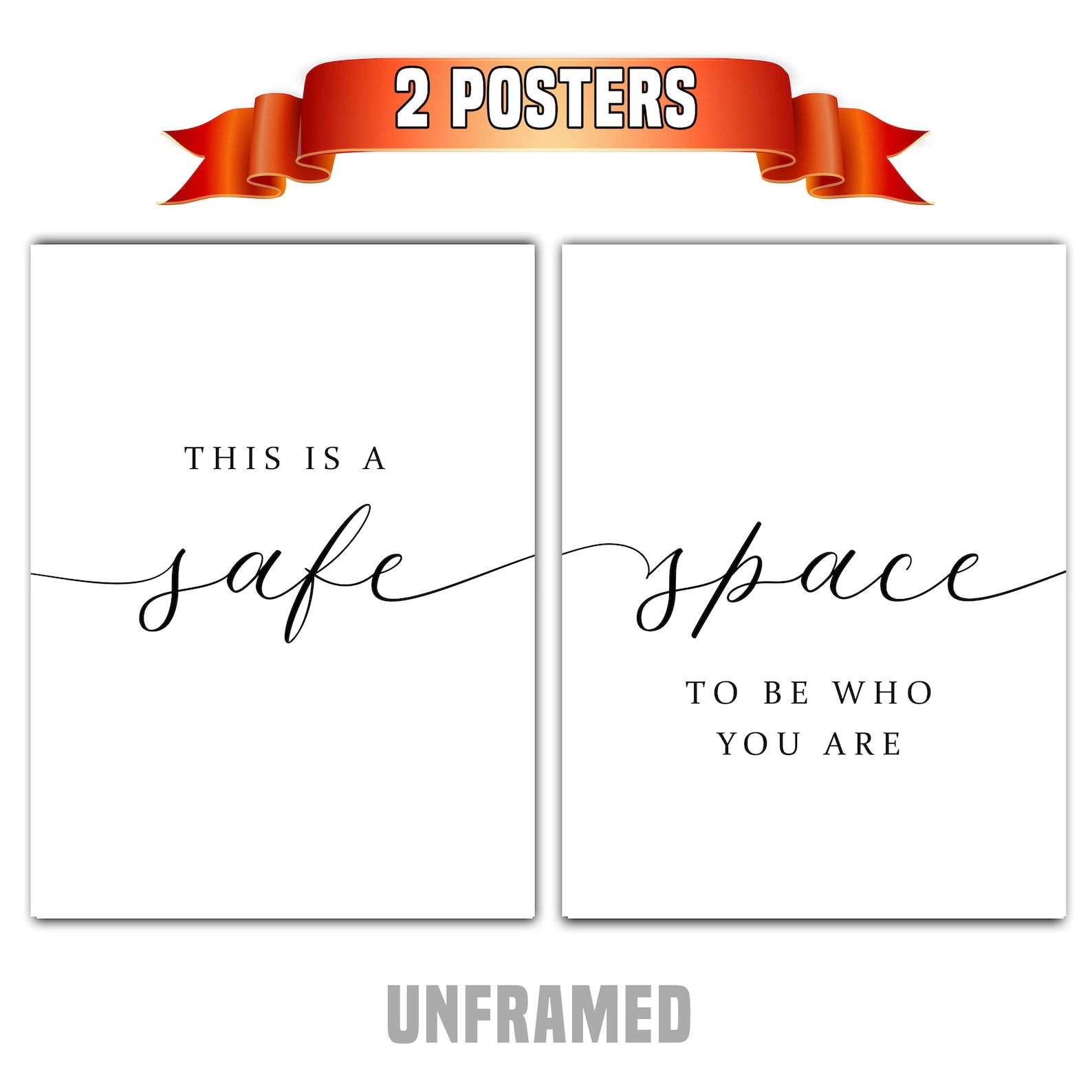 This is a Safe Space to Be Who You Are, Motivational/inspirational ...
