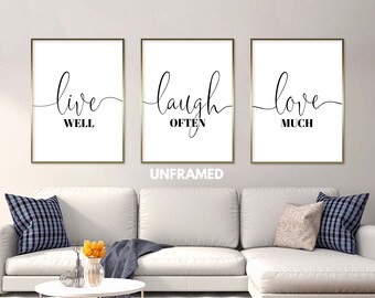 Live Laugh Love Art | Etsy