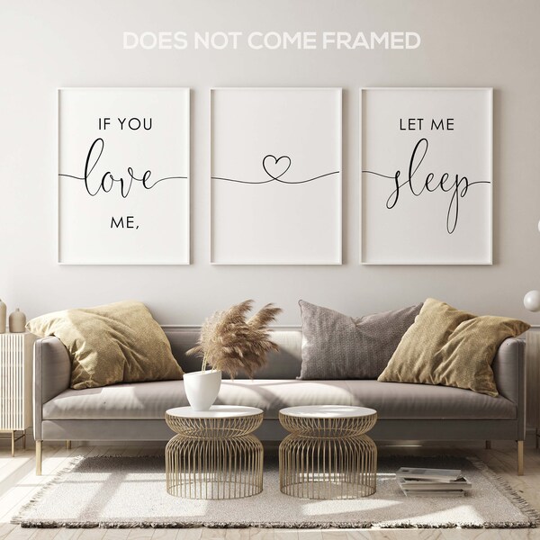 If You Love Me Let Me Sleep Sign - Etsy