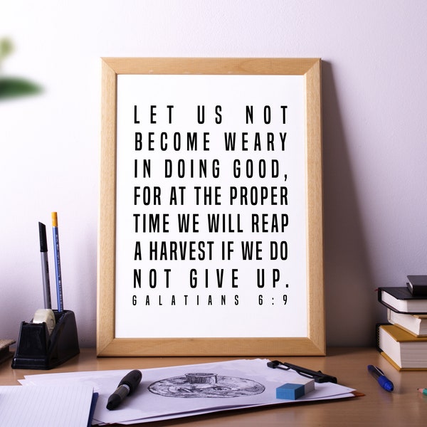 Galatians 6 9 - Etsy