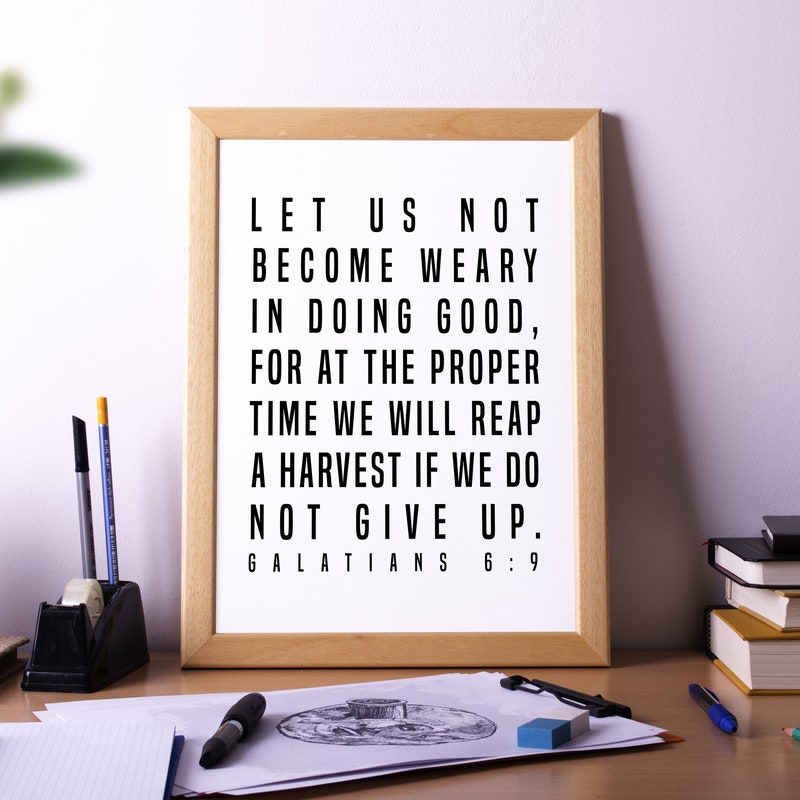 Galatians 6 9 - Etsy