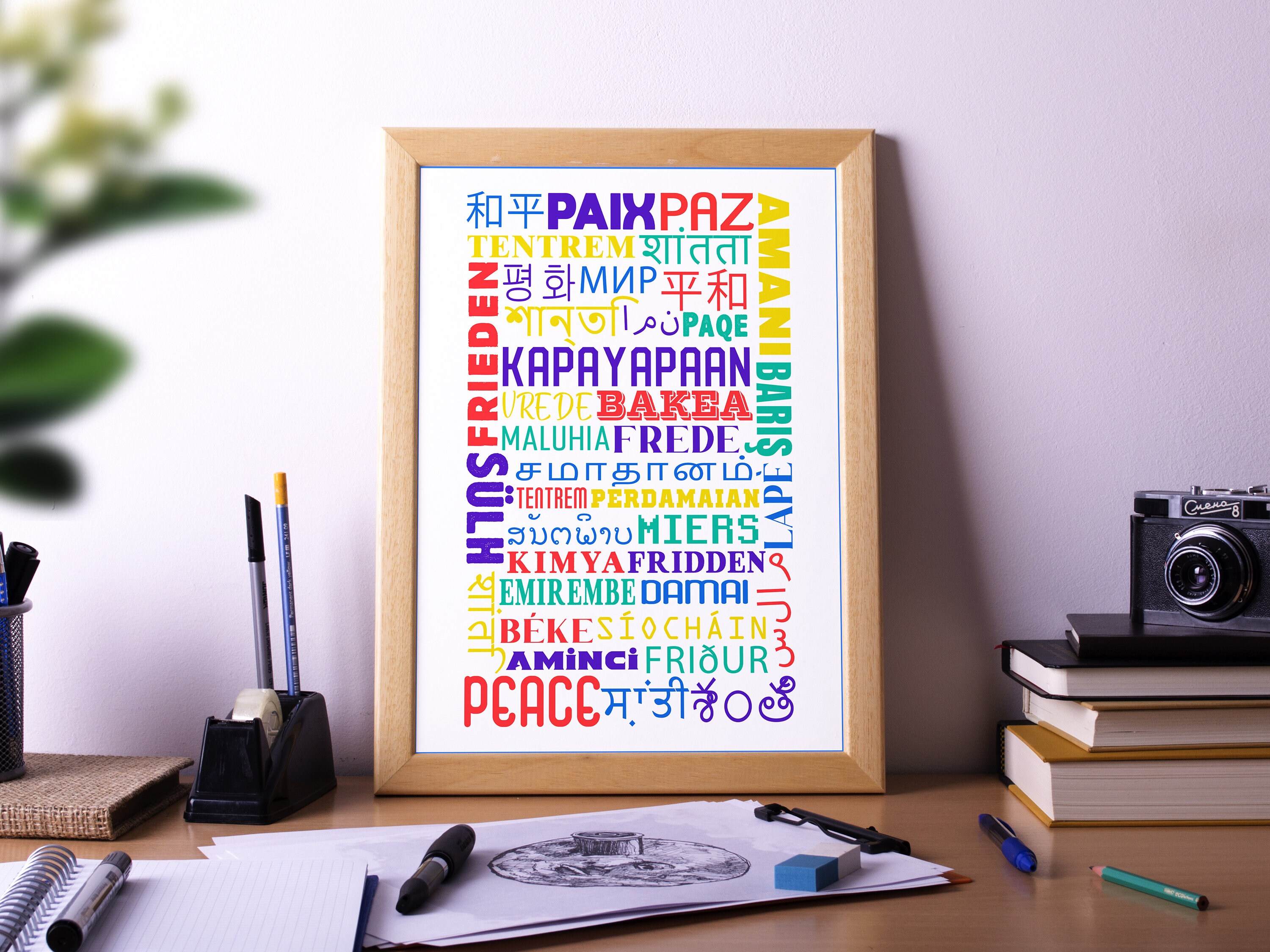Peace In Different Languages Poster