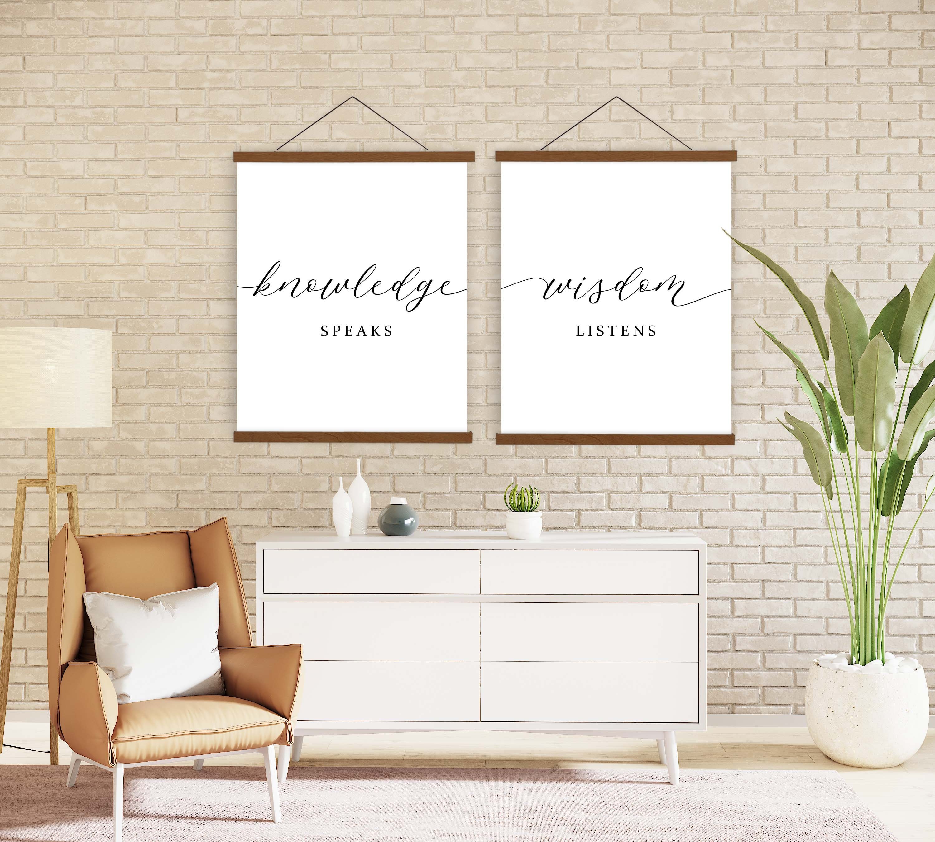Wooden Magnetic Poster Hanger Frames Multiple Sizes Multiple - Etsy