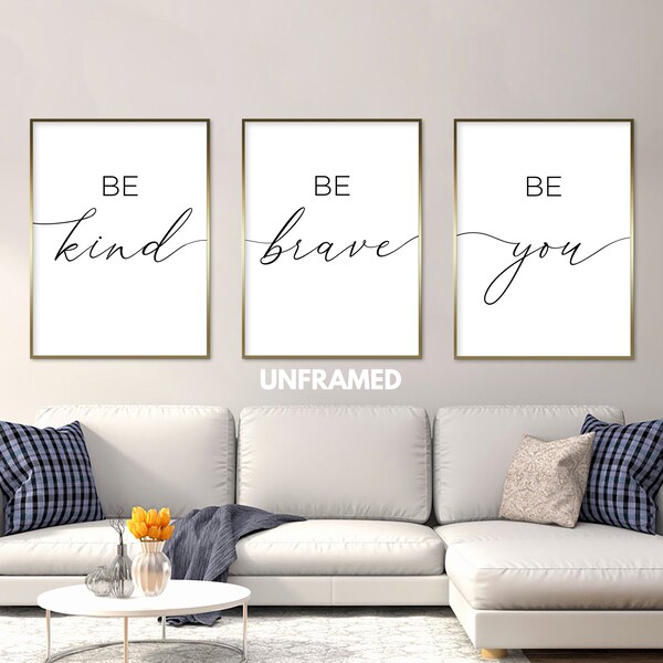 Be Brave Be Kind Be You Sign - Etsy