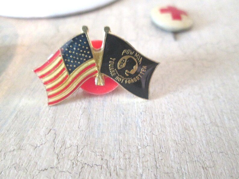 Patriotic Pin/wood Collection, Vintage Americana Assemblage Art - Etsy