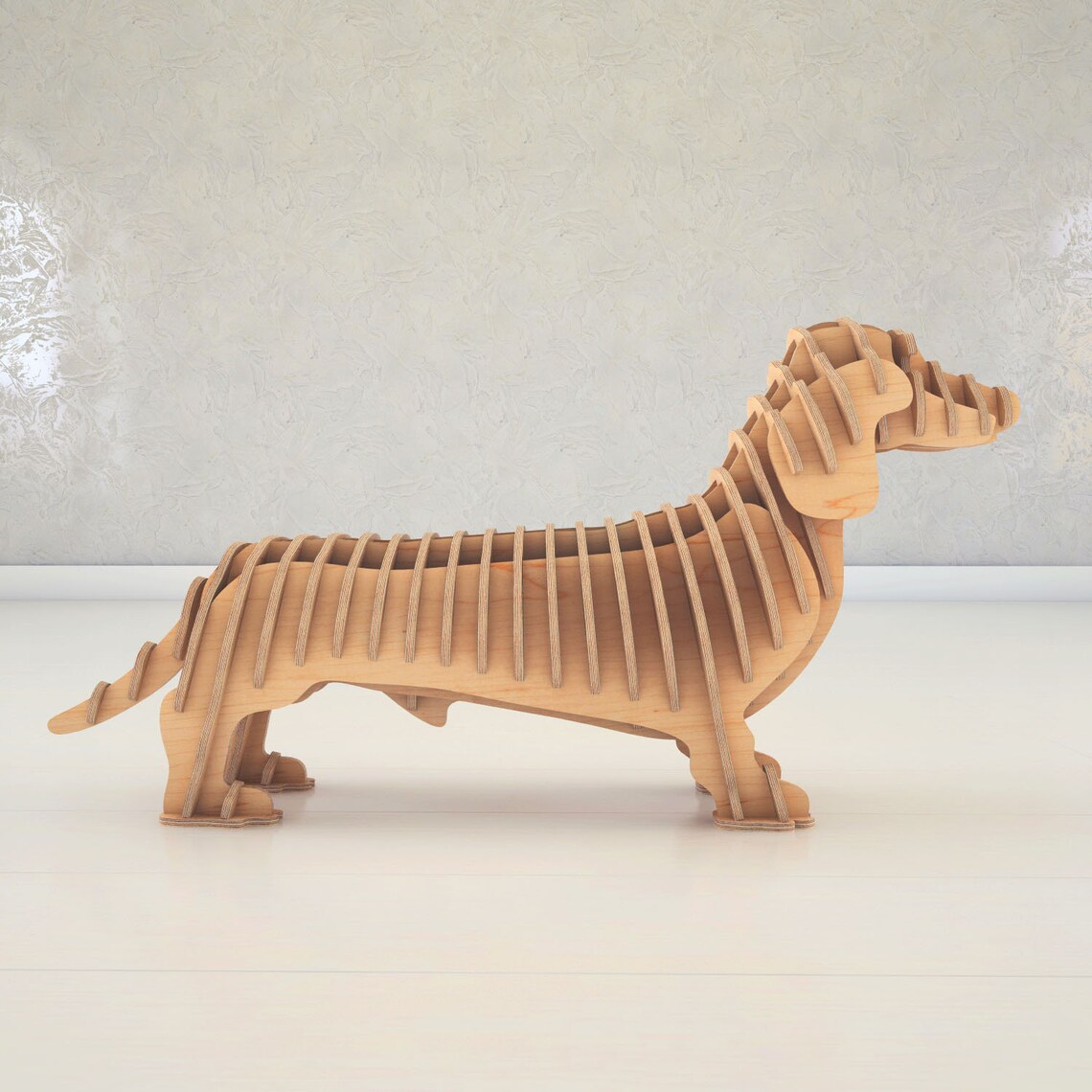 CNC Cutting Templates for Plywood Dachshund Dog Bookshelf | Etsy