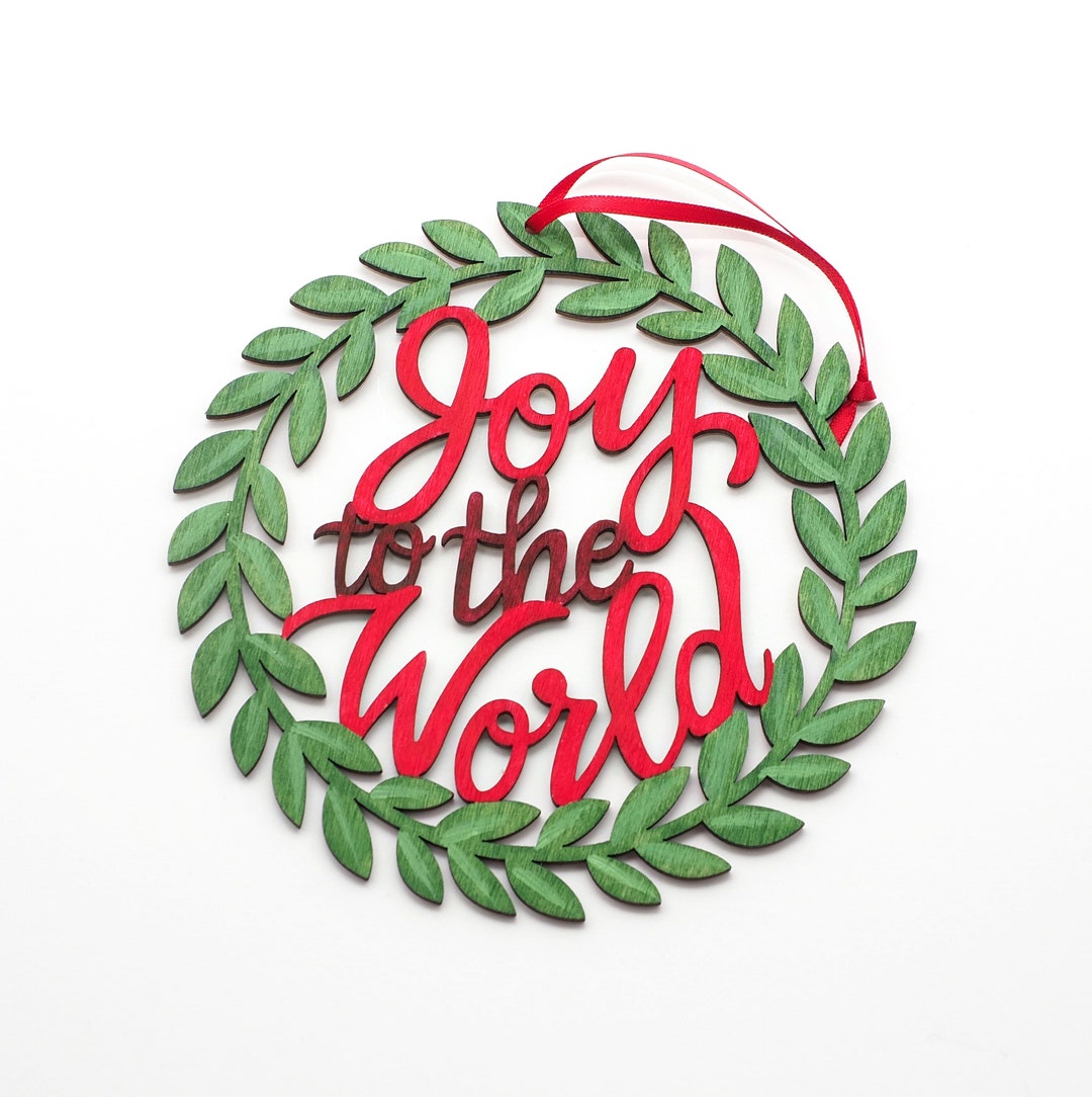 Joy to the World Ornament Christmas Ornament - Etsy