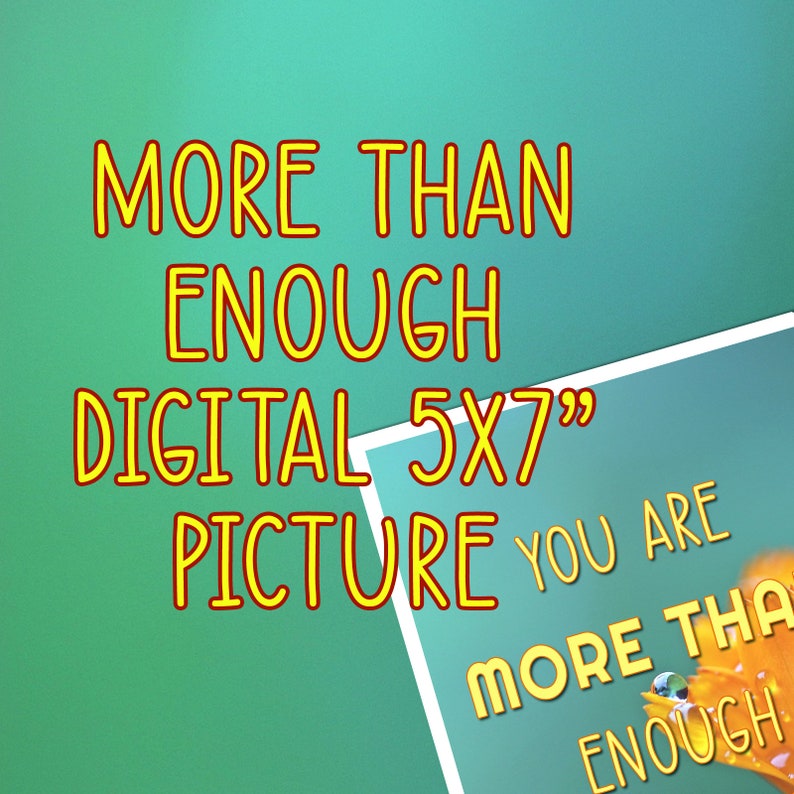 More Than Enough Digital Image 5x7 Picture Inspirational Graphics High more-than-enough-digital-image-5x7-picture-inspirational-graphics-high