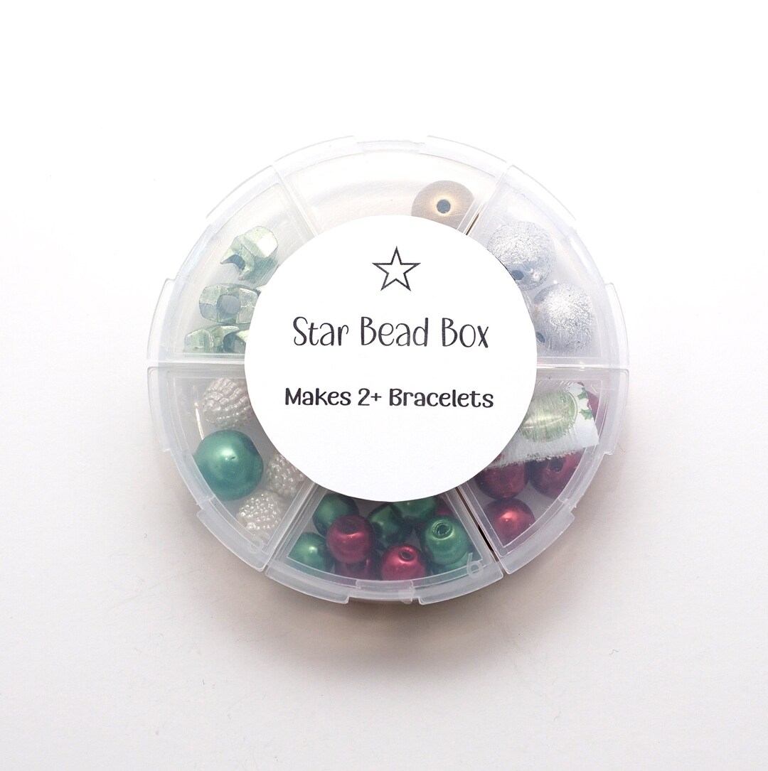 Star Bead Box Kit Make Your Own Bracelets Craft Your Christmas - Etsy