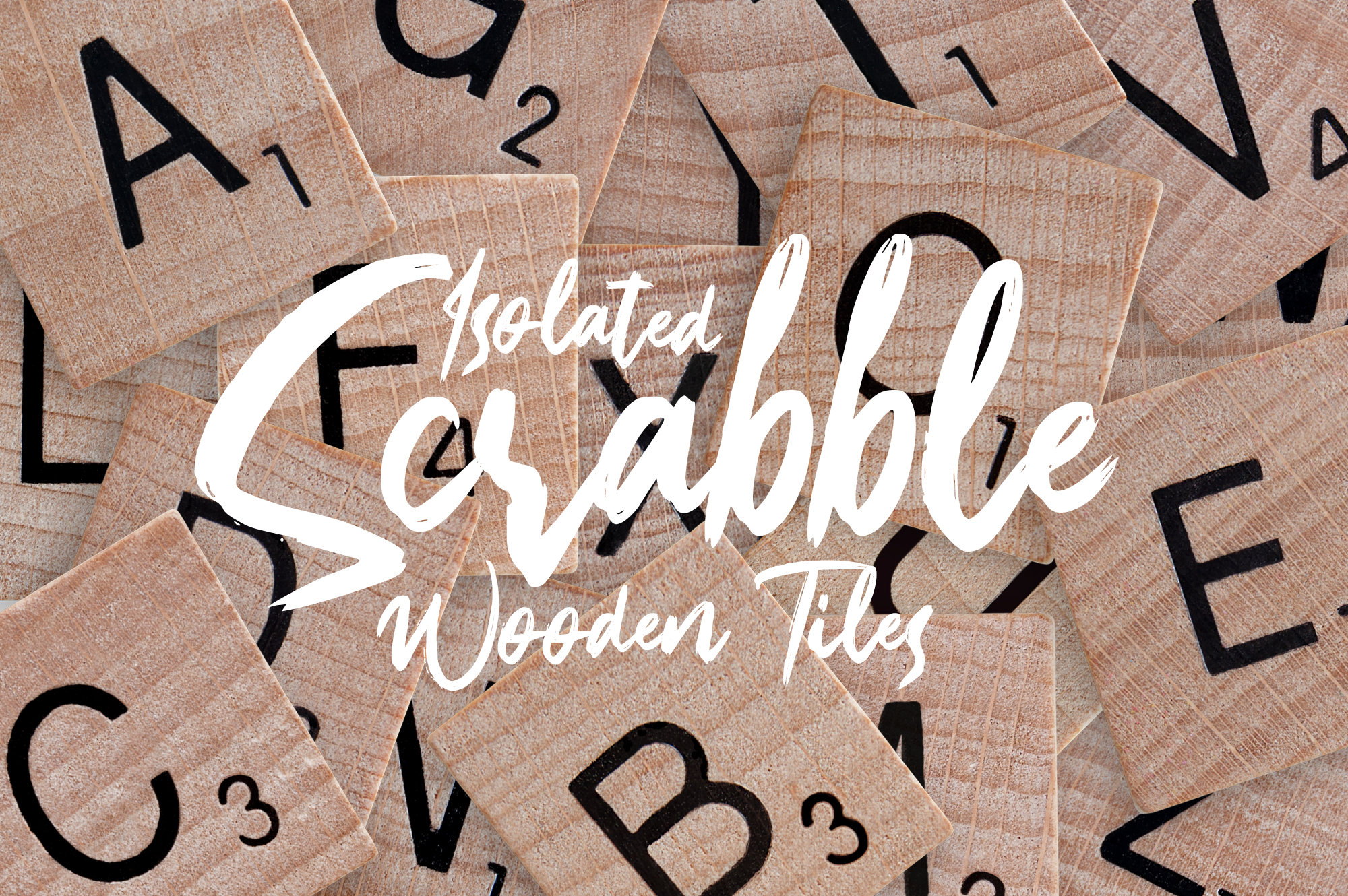 Wooden scrabble photo clipart / for personal and small commercial use ...