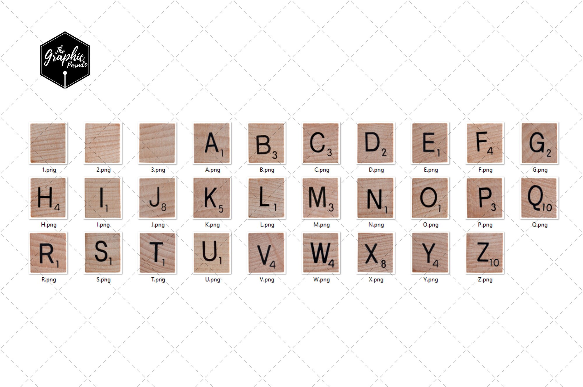 Wooden Scrabble Photo Clipart / for Personal and Small Commercial Use ...