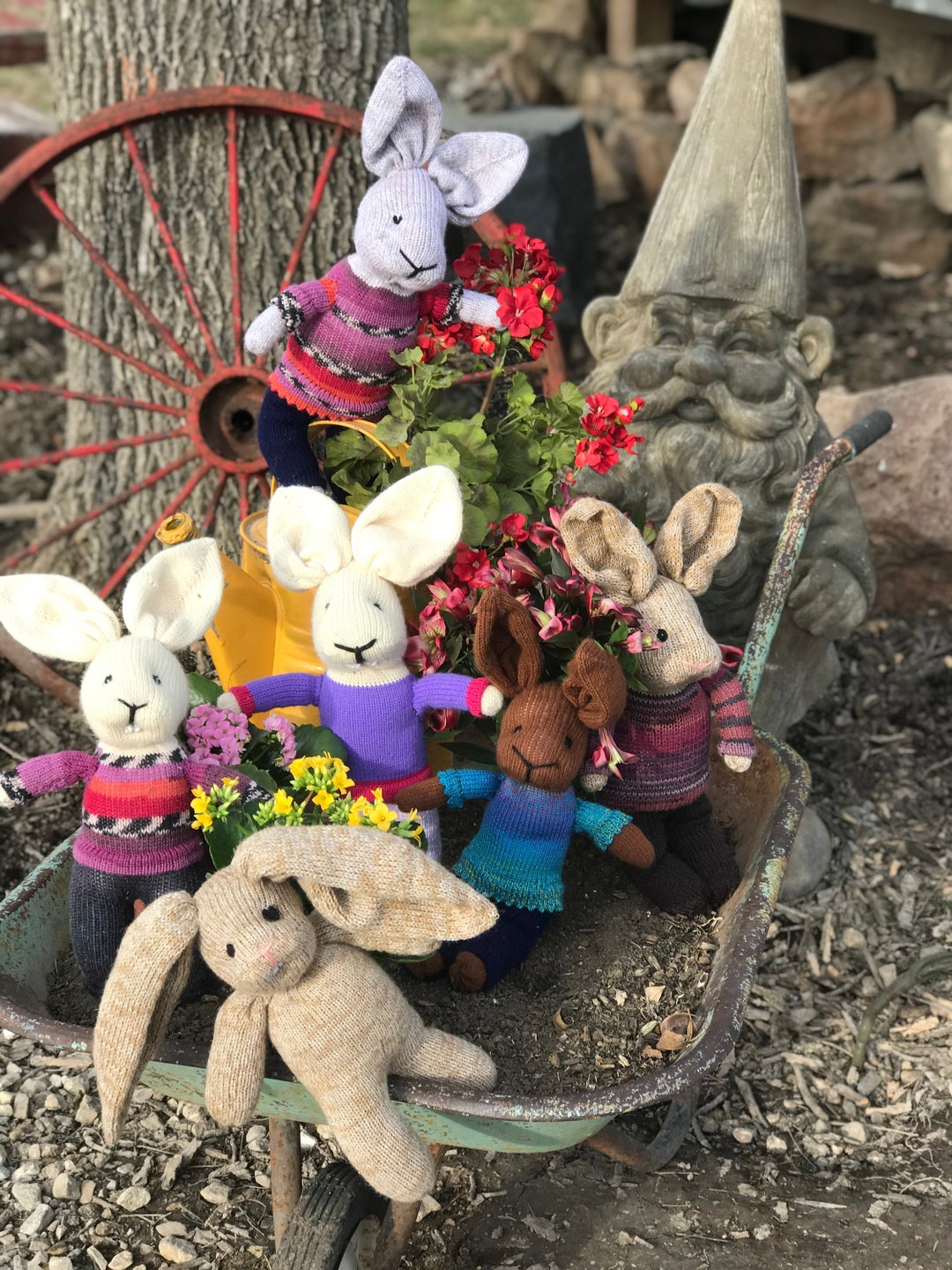 A Digital Bunny Rabbit CSM Pattern. Softie -stuffed Animal Toy Great ...