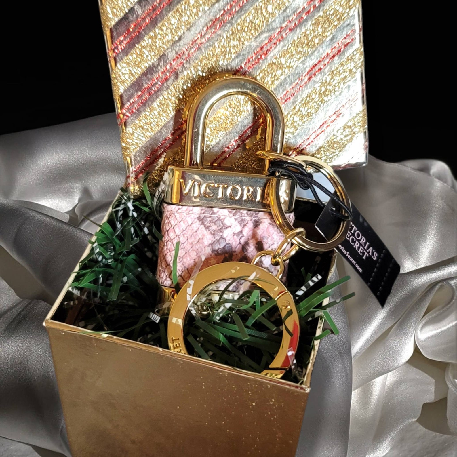 Victoria's Secret Keychain Padlock Keyring Gift Box - Etsy