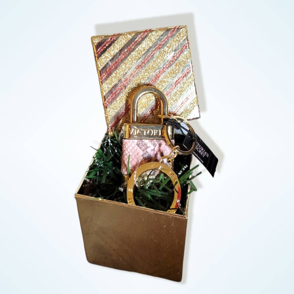 Victoria's Secret Keychain Padlock Keyring Gift Box - Etsy