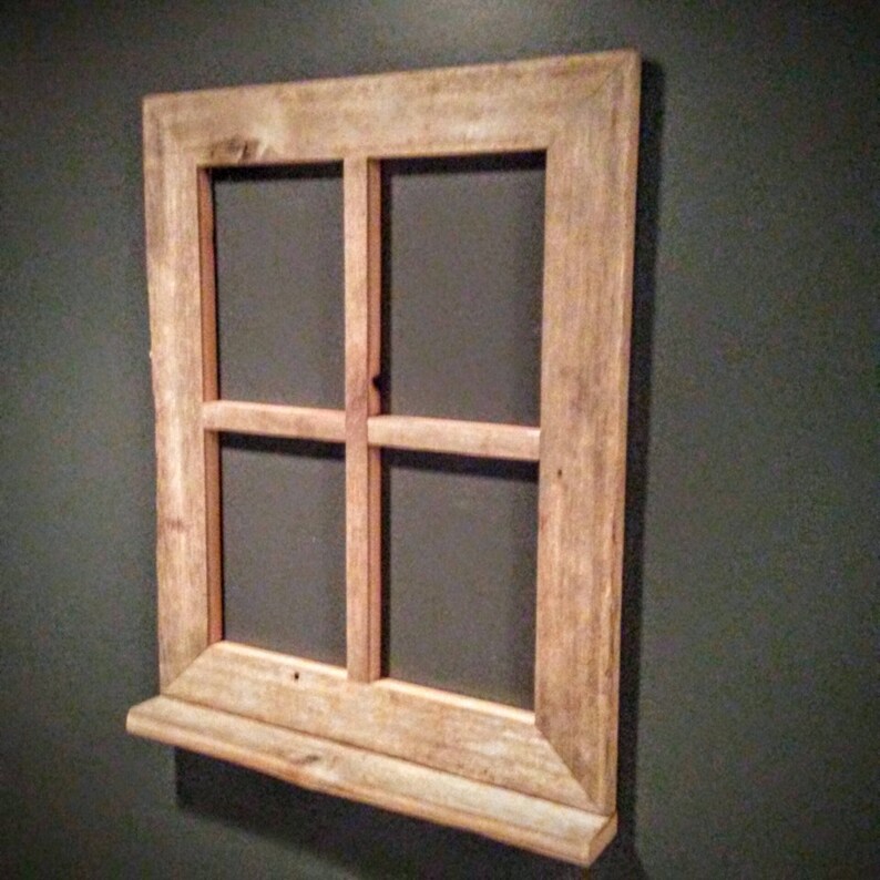 Rustic Wood Faux Window Cabin Lodge Decorfarmhouse Decorwood | Etsy